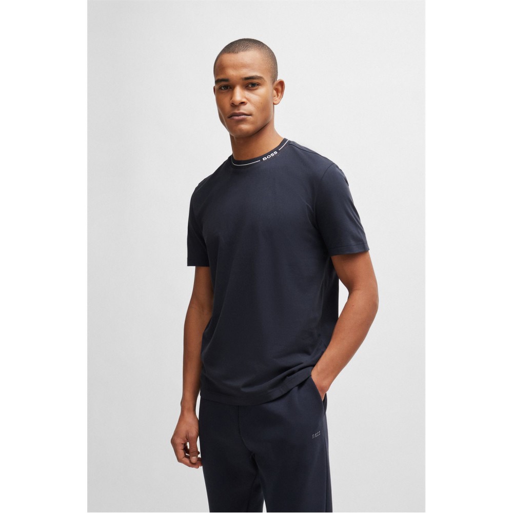 [보스] 싱글 저지 반팔 티셔츠 스트레이트핏 50512867_402 - 버킷스토어